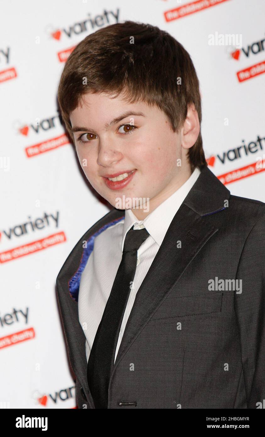 Theo Stevenson (Horrid Henry actor) arriving at the Hidden Gems ...