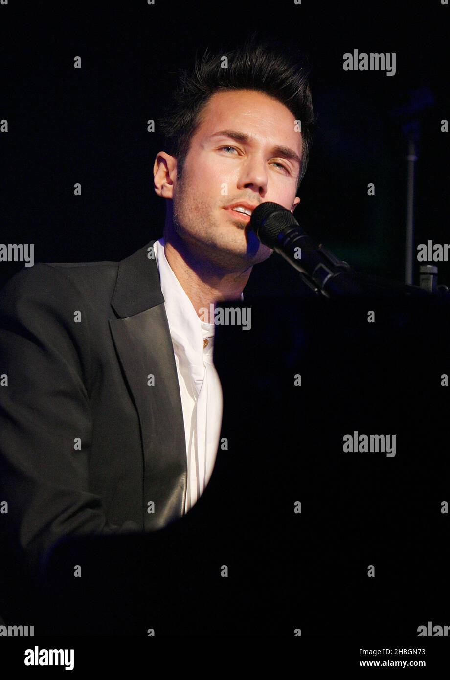 Jonas Andersson performs at the Global Angel Awards at the Park Plaza ...