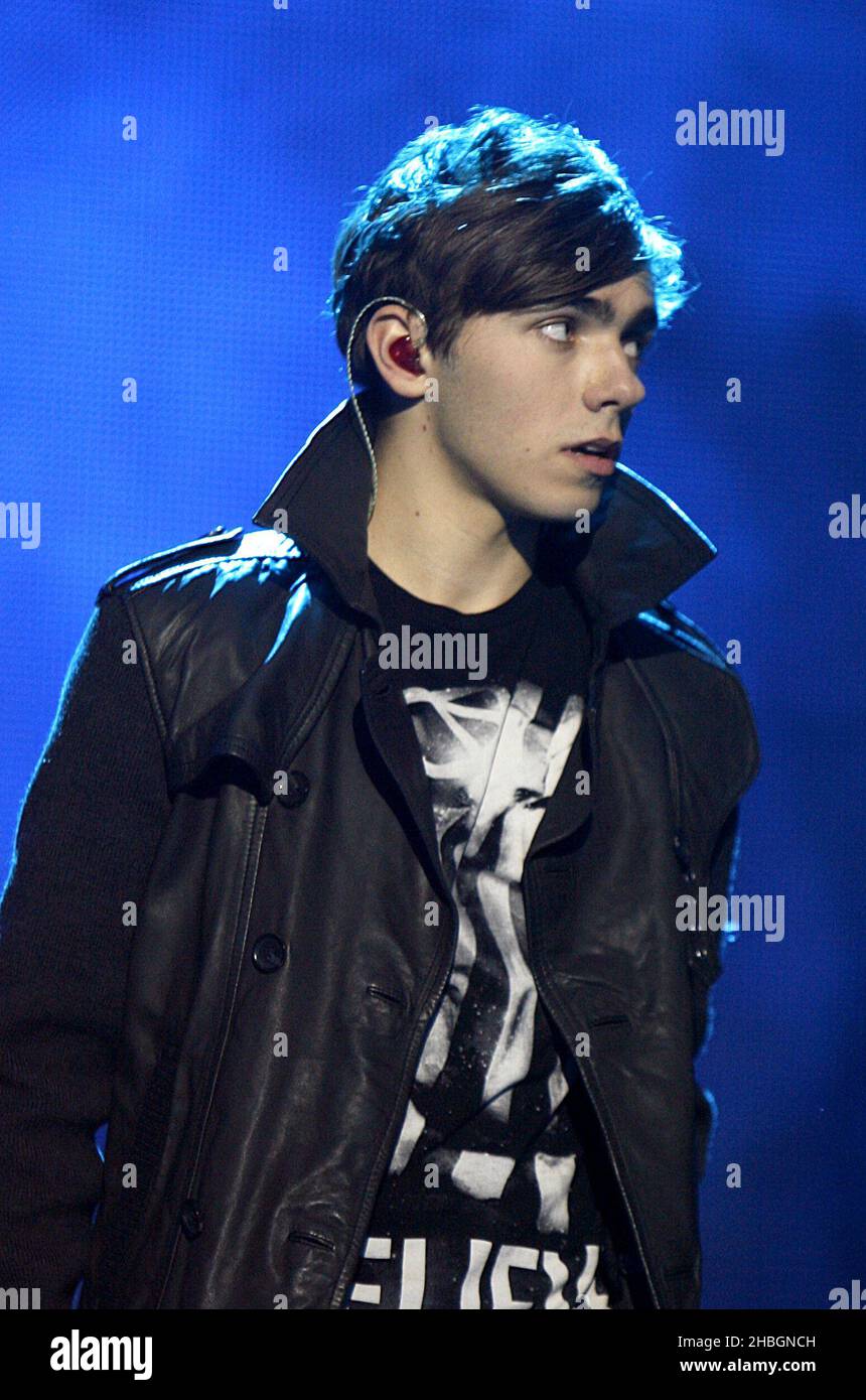 Nathan Sykes from The Wanted on stage during the 2011 Capital FM Jingle ...