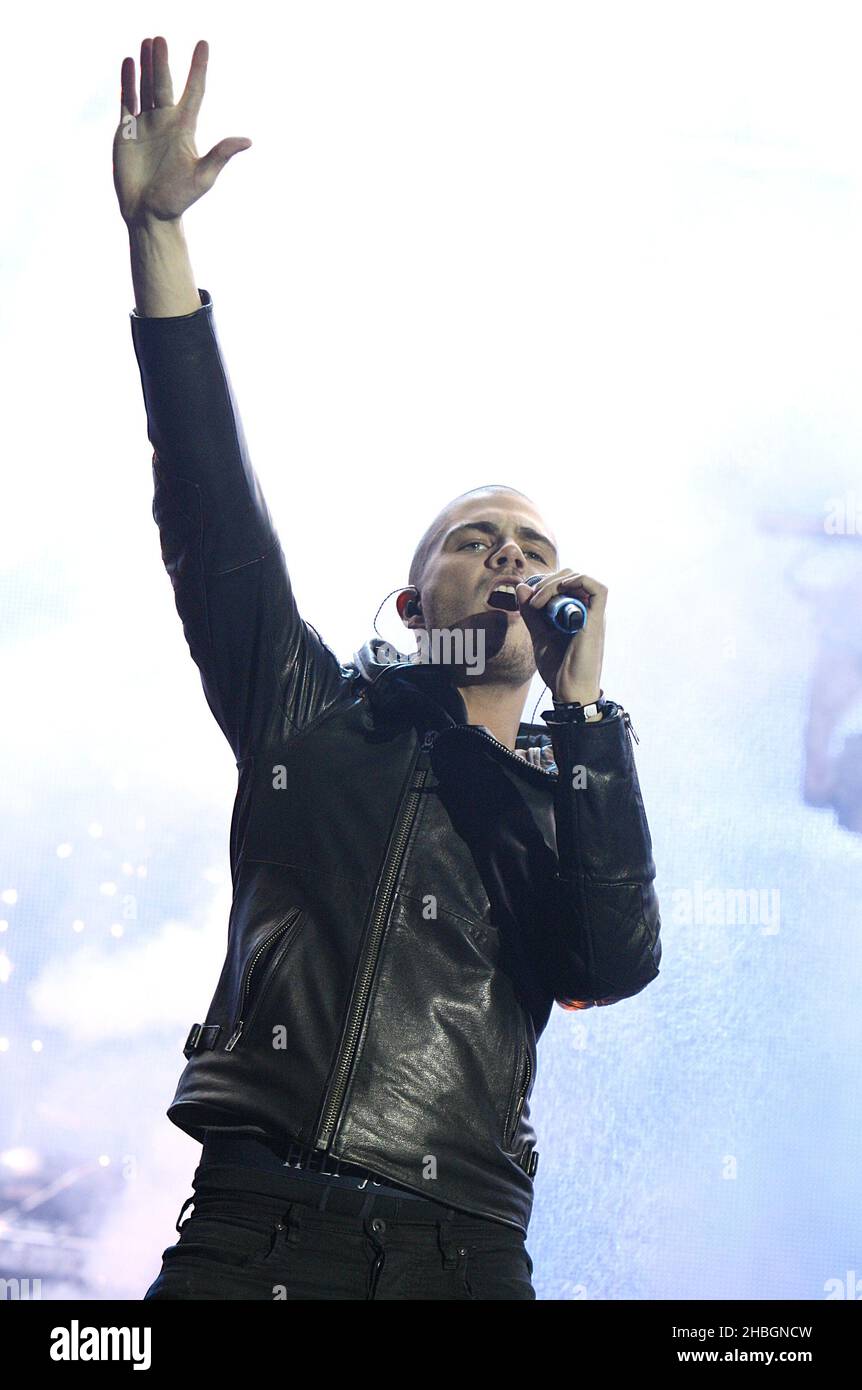 Max George from The Wanted on stage during the 2011 Capital FM Jingle ...