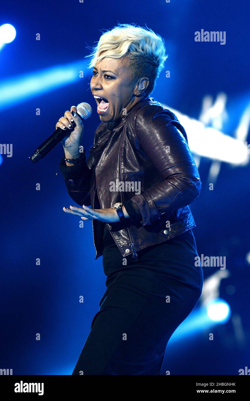 Emeli Sande on stage during the 2011 Capital FM Jingle Bell Ball at the ...