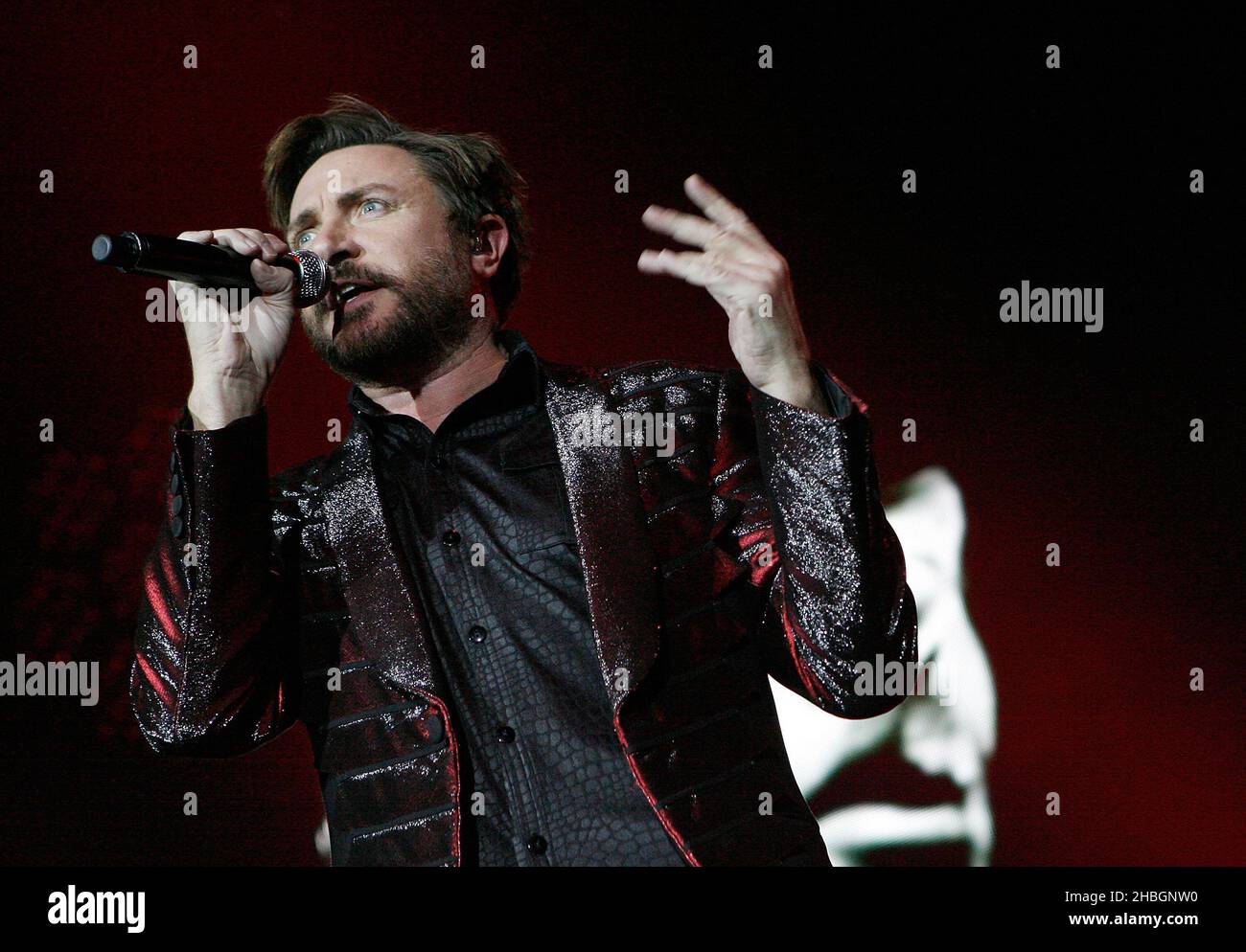 Simon Le Bon and Duran Duran perform at the 02 Arena, London Stock ...