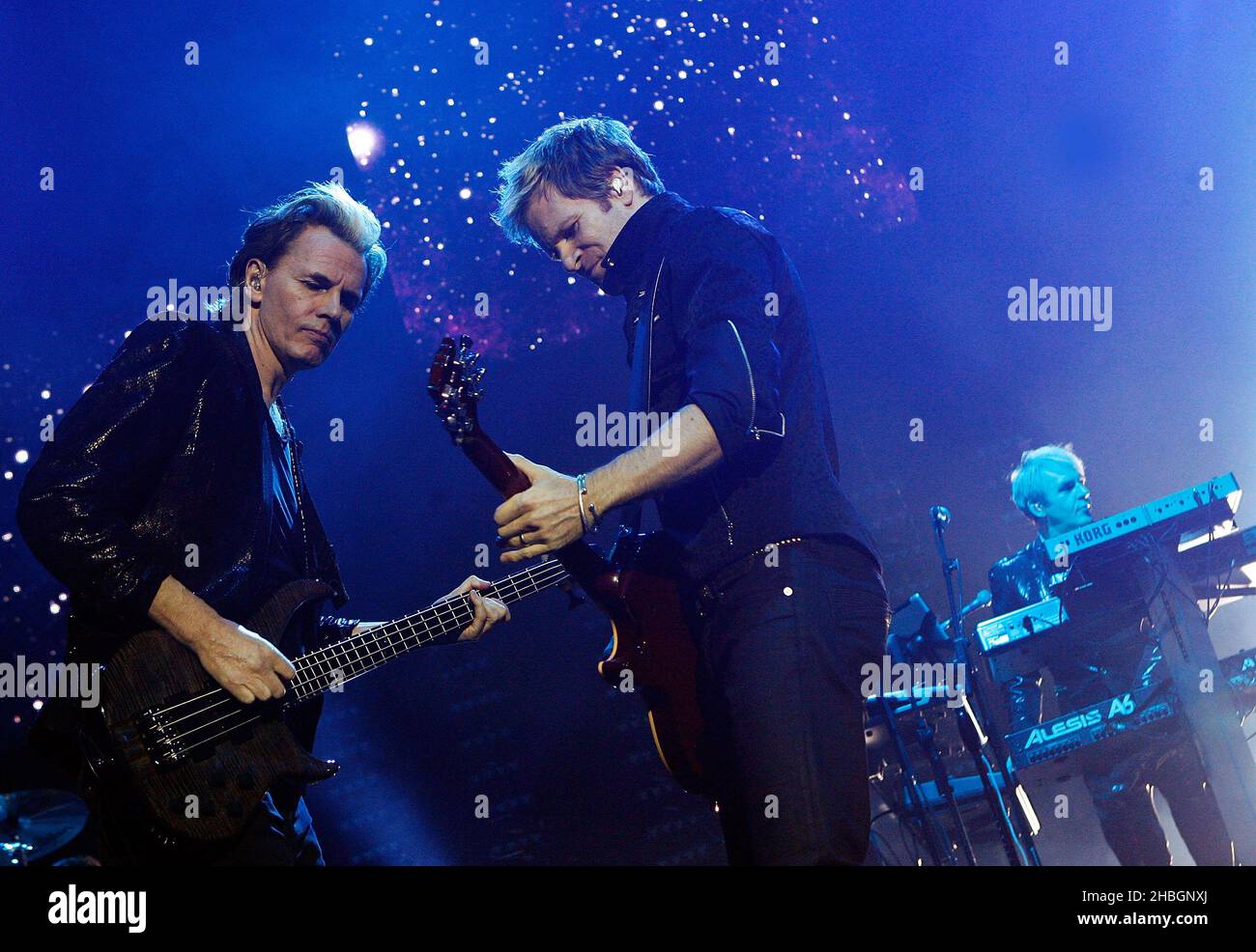 John Taylor,Dom Brown and Nick Rhodes of Duran Duran perform at the 02 ...