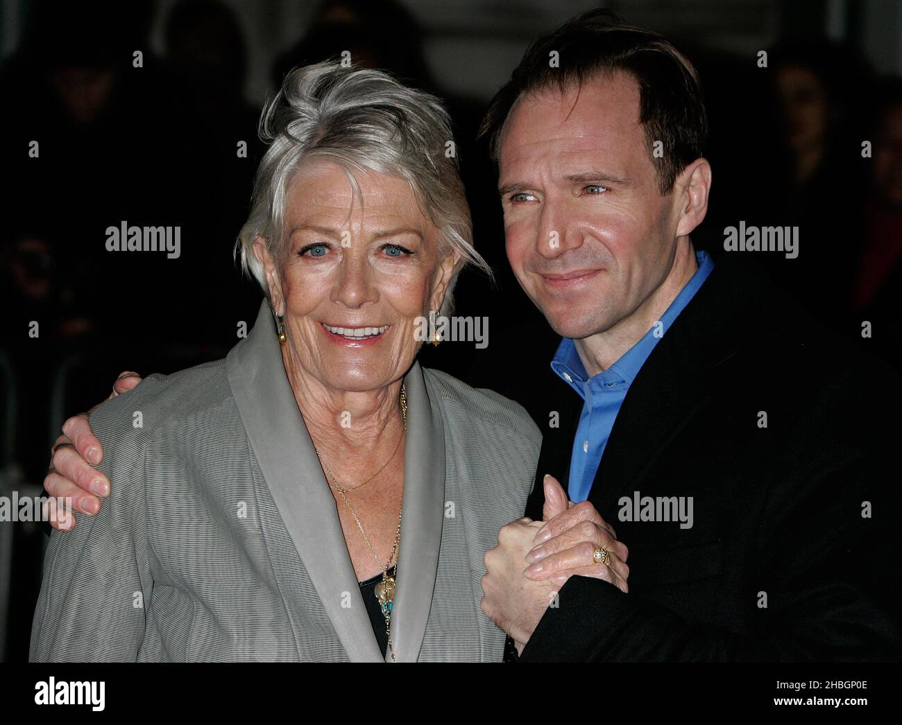 Vanessa Redgrave and Ralph Fiennes arrive at the Coriolanus - UK film ...