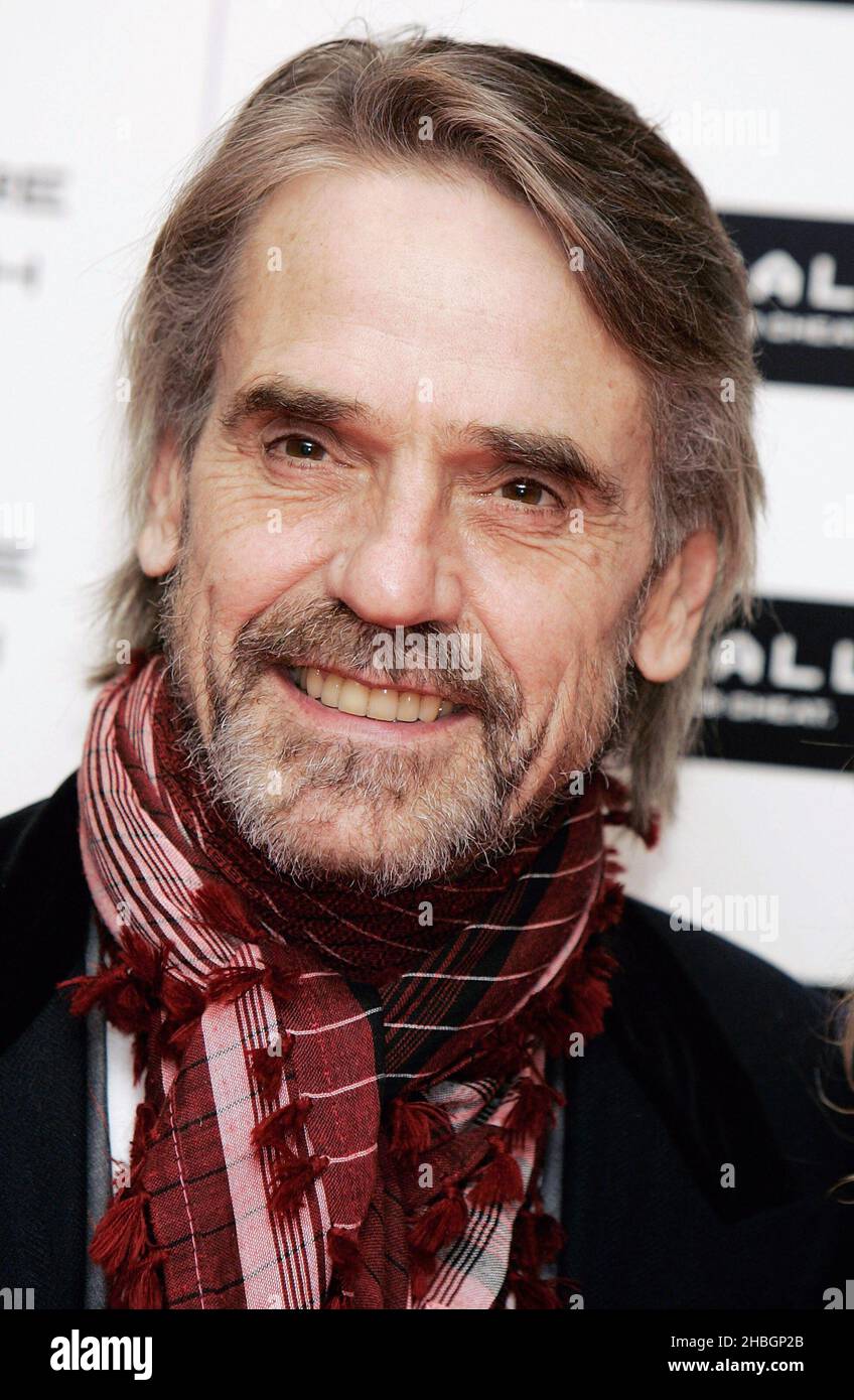 Jeremy Irons arrives at the Margin Call - UK Film Premiere Vue West End ...