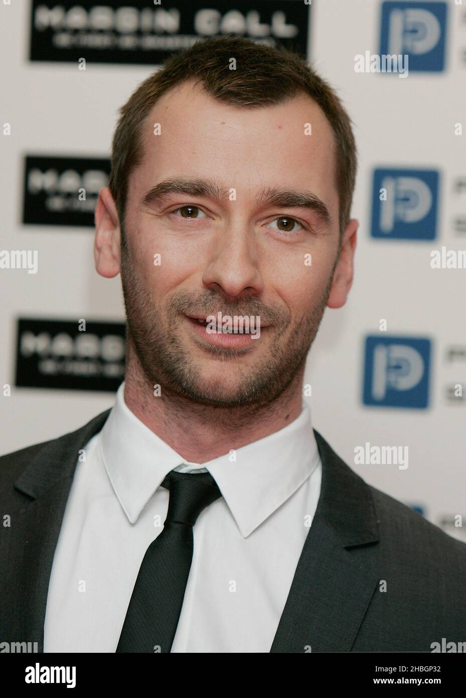 Charlie Condou arrives at the Margin Call - UK Film Premiere Vue West ...