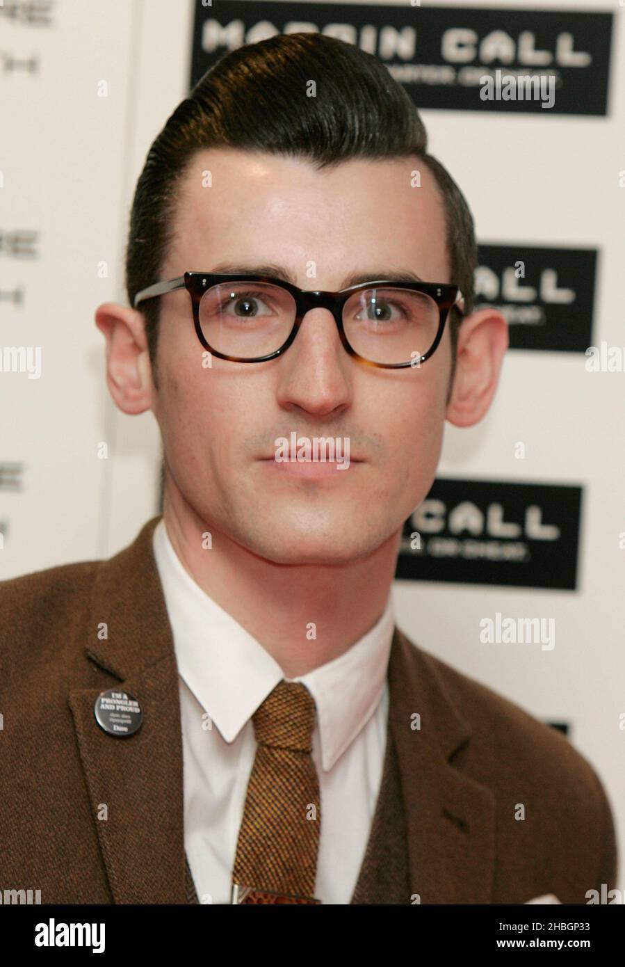 Ben Shires BBC 3 Comedian arrives at the Margin Call - UK Film Premiere ...