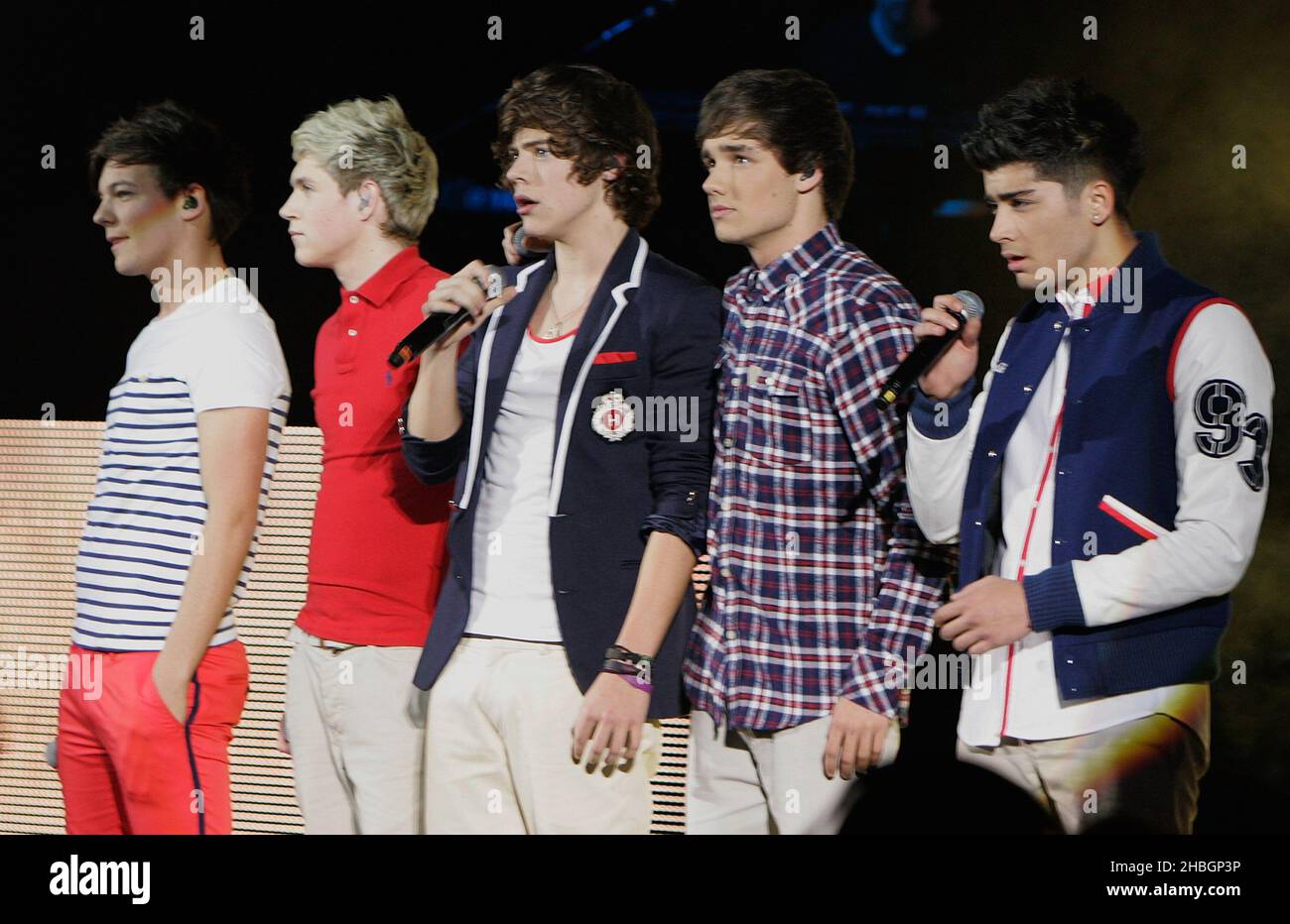One Direction performing live in concert at HMV Hammersmith Apollo in ...