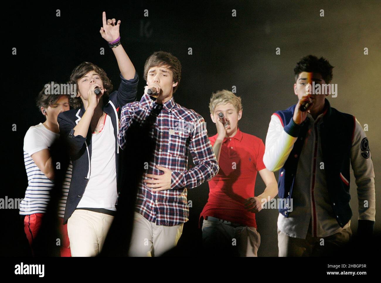 One Direction performing live in concert at HMV Hammersmith Apollo in ...