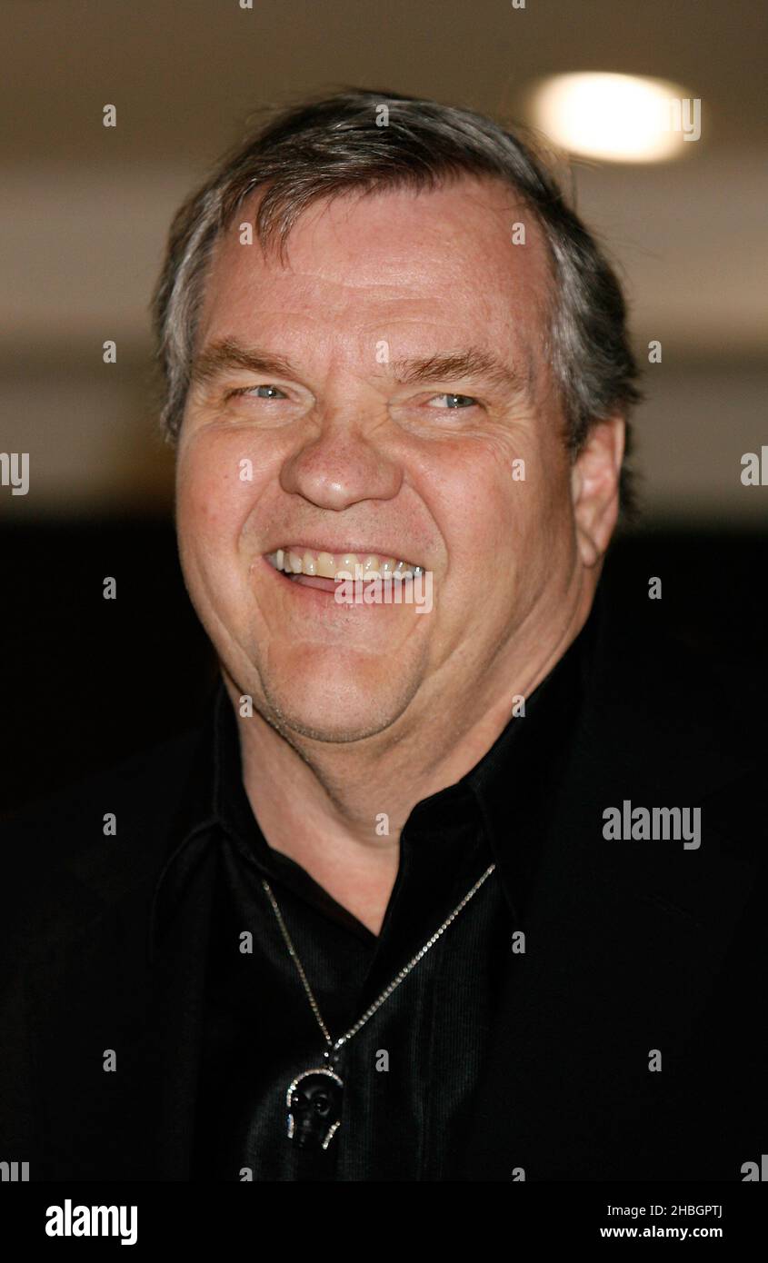 Meatloaf signs copies of his new album at HMV Oxford Street, London ...