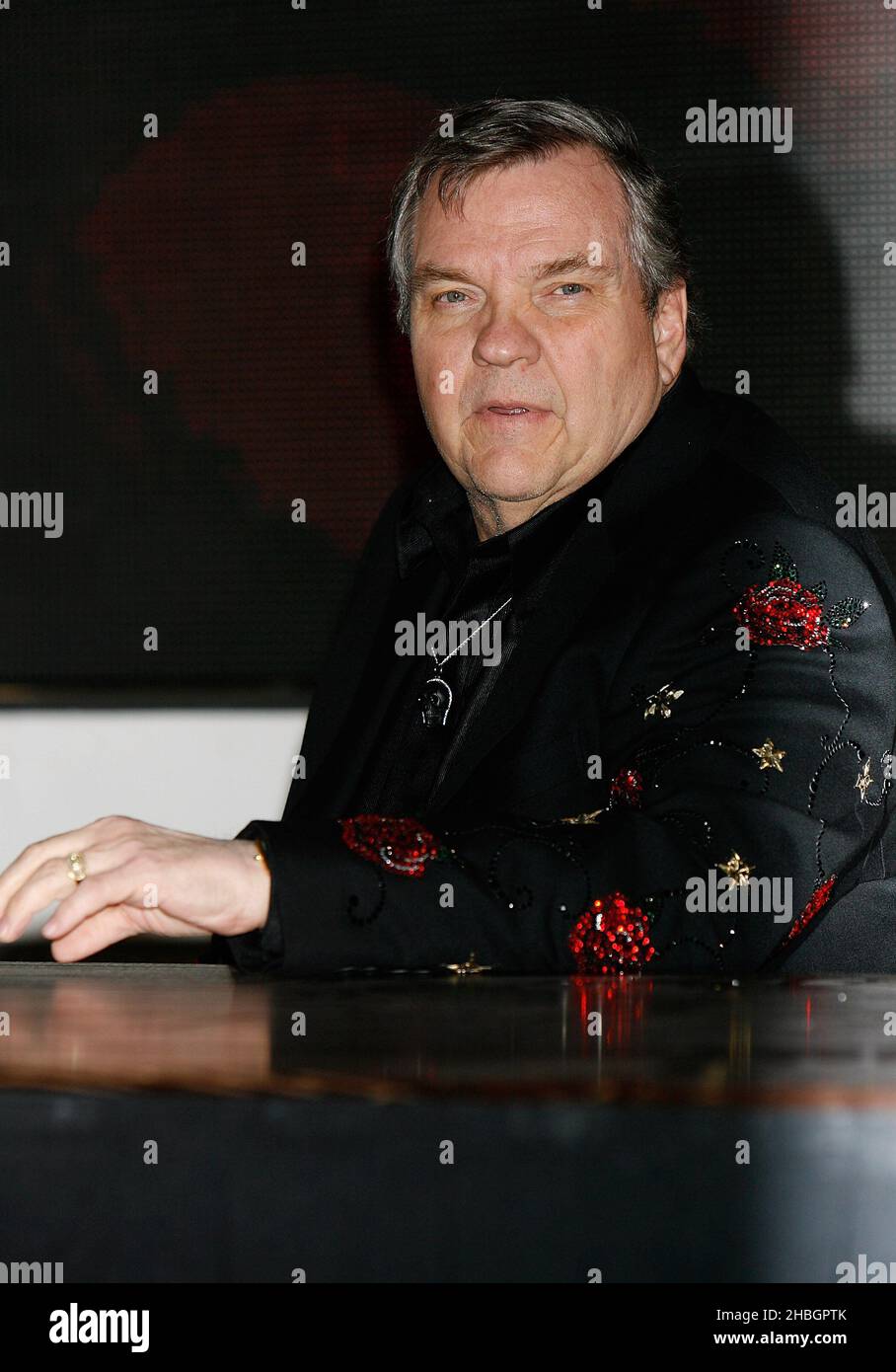 Meatloaf signs copies of his new album at HMV Oxford Street, London ...