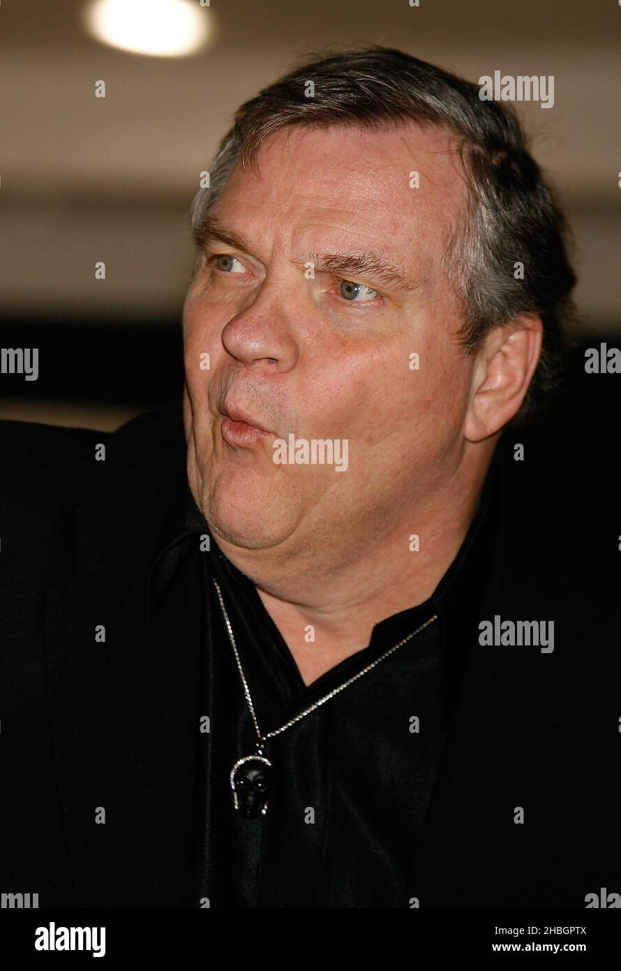 Meatloaf signs copies of his new album at HMV Oxford Street, London ...