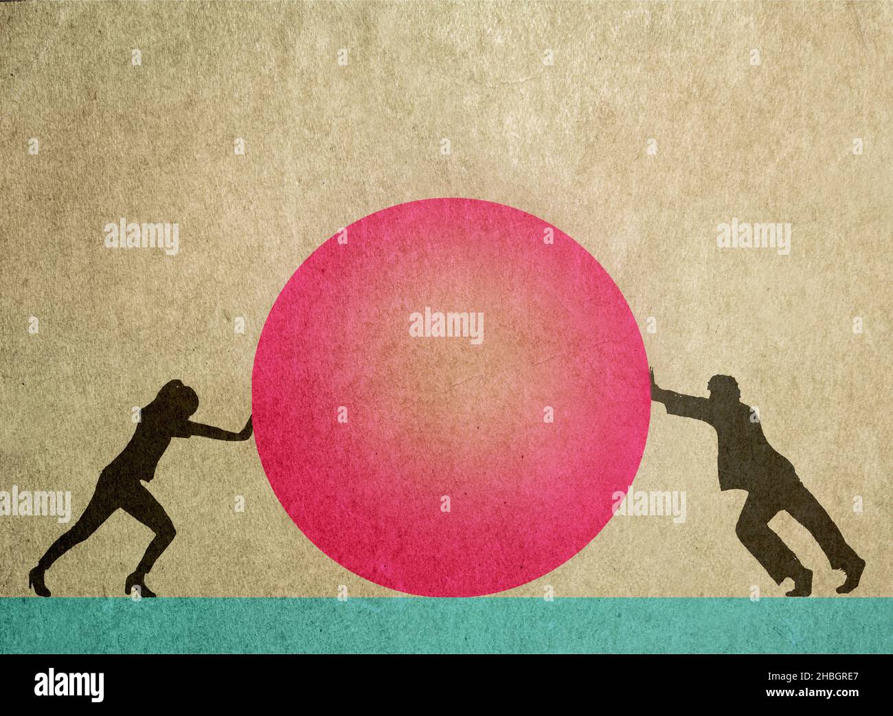 Man woman standing opposite other hi-res stock photography and images - Alamy