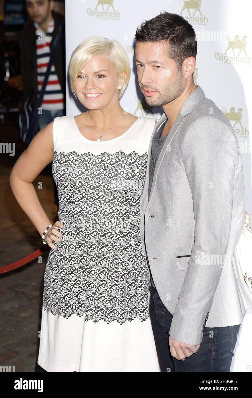 Kerry Katona and Dan Whiston arrive at Amy Childs' SS12 Clothing ...
