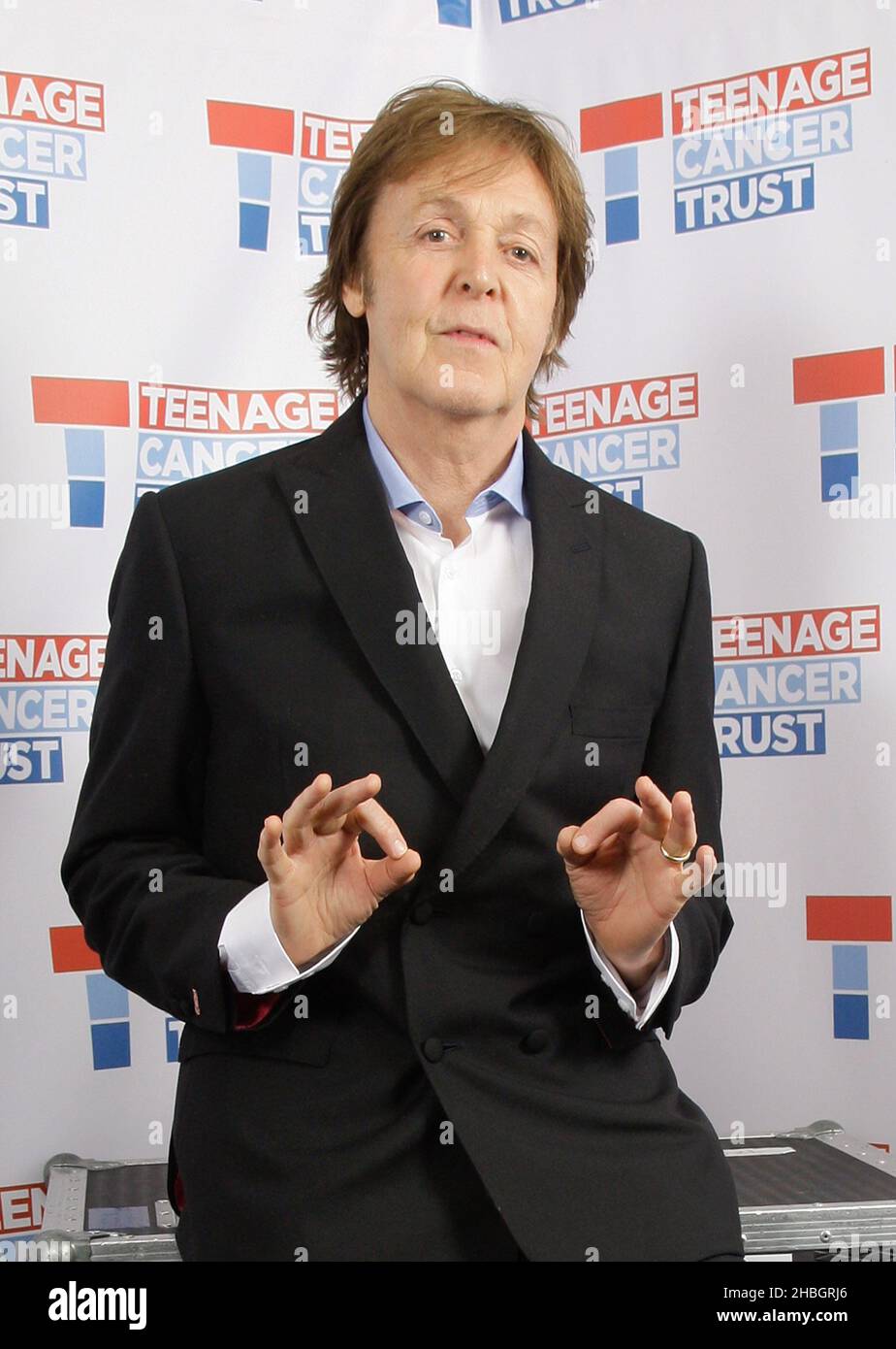 Backstage at teenage cancer trust at the royal albert hall hi-res stock ...