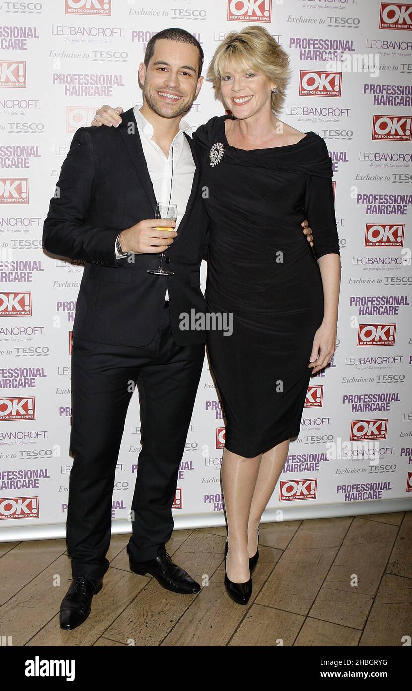 Leo Bancroft and Ruth Langsford attend the launch Leo's exclusive hair ...