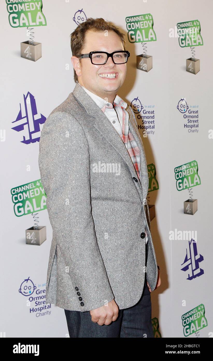 Alan Carr arrives at the Channel 4 Comedy Gala at the 02 Arena,London ...