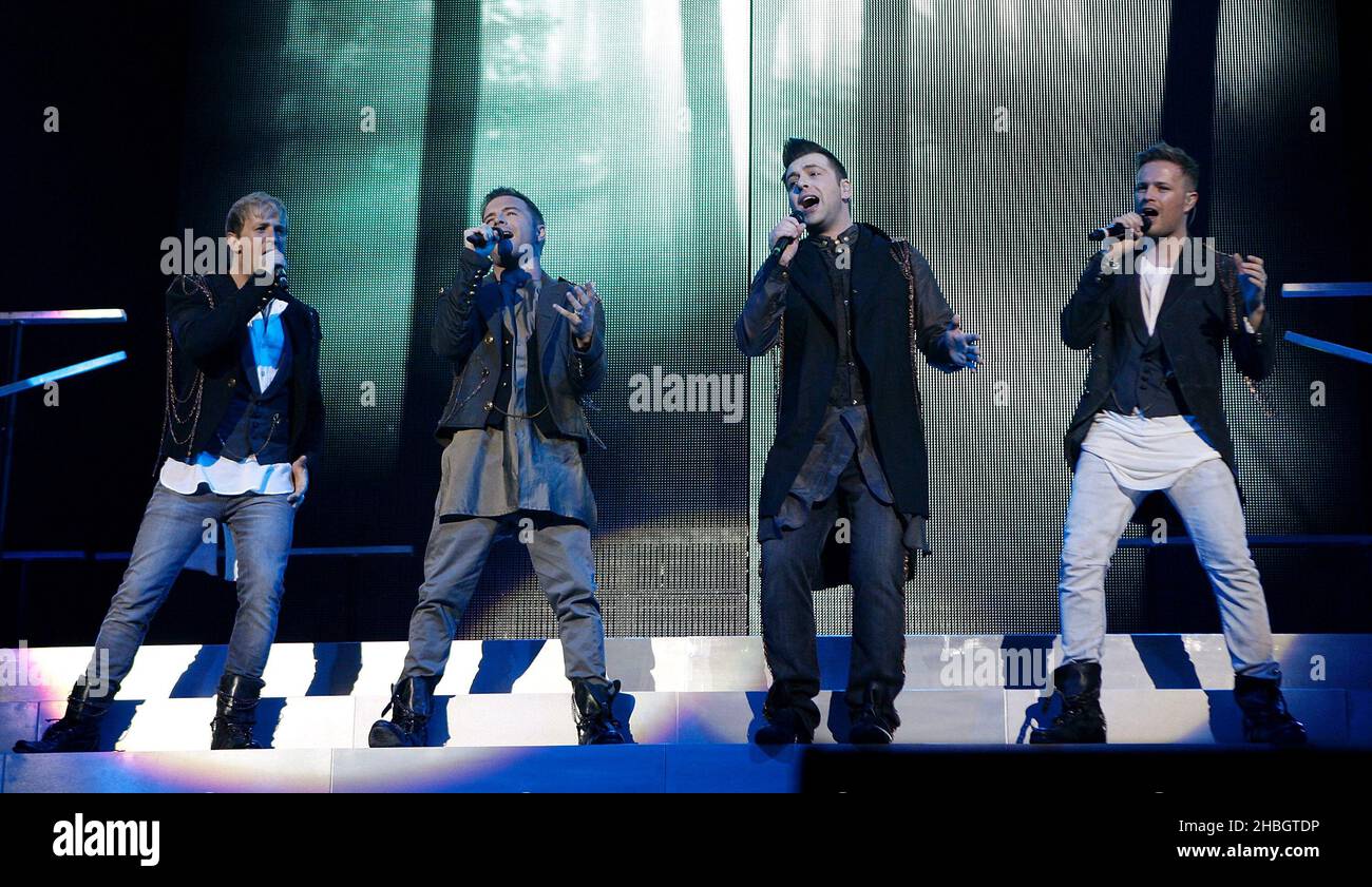 Mark Feehily Westlife Performing At The O2 Arena London Hi Res Stock