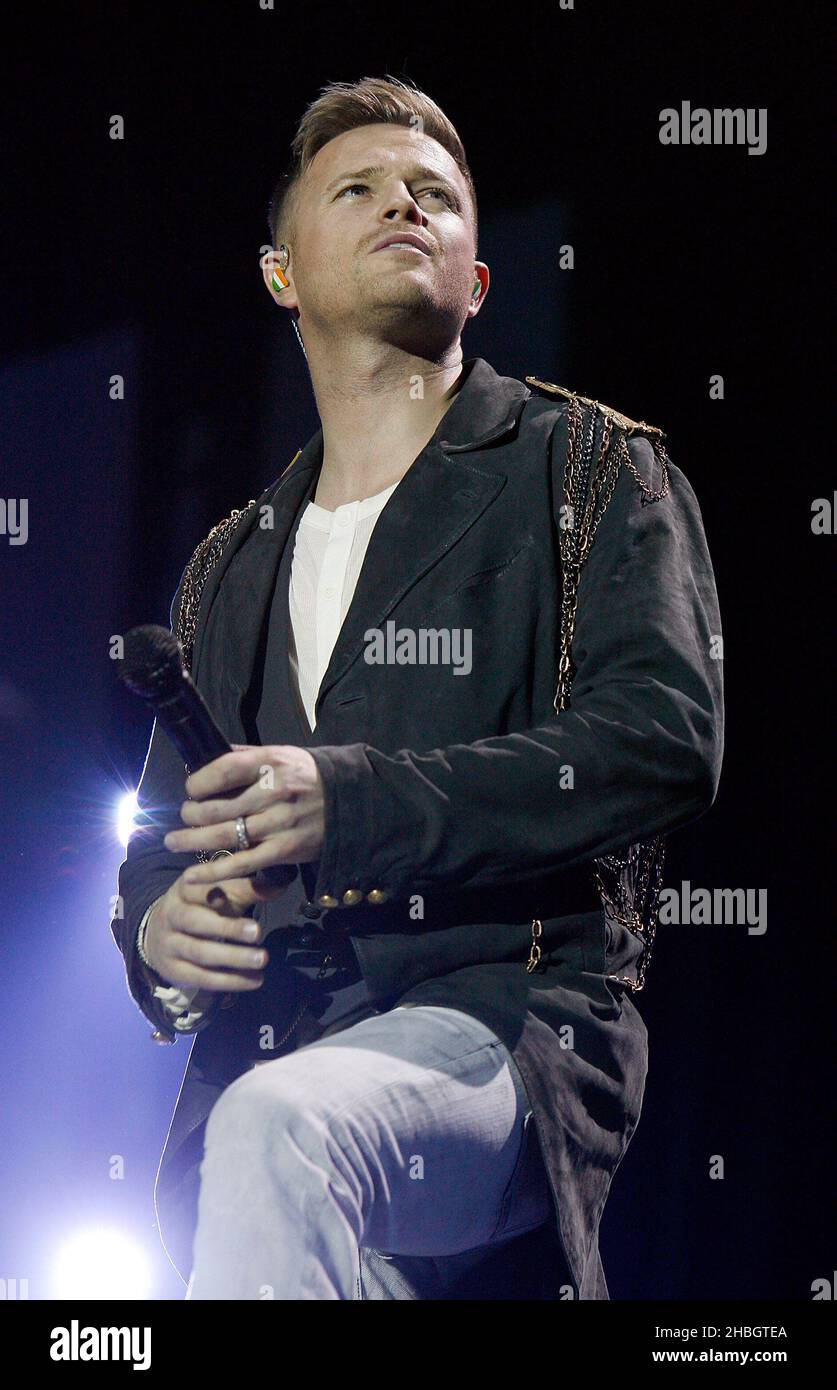 Nicky Byrne of Westlife performing live in concert during the band's ...