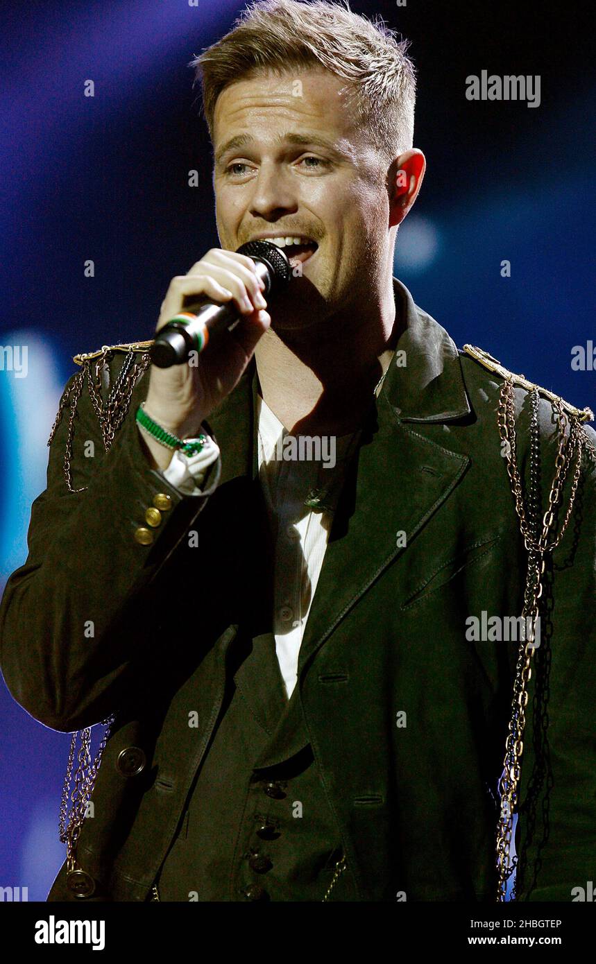Nicky Byrne of Westlife performing live in concert during the band's ...
