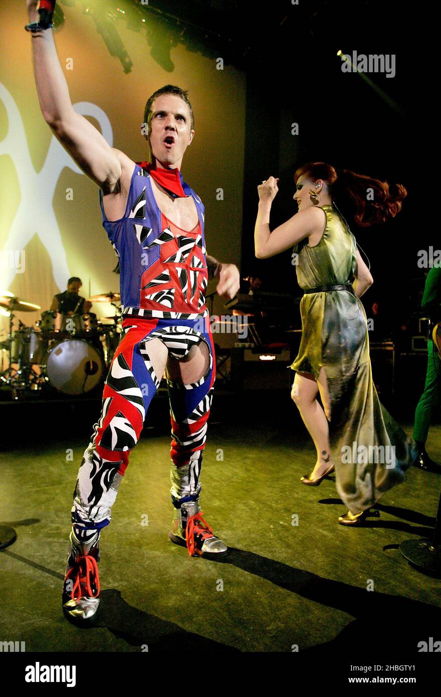 Jake Shears and Ana Matronic of Scissor Sisters perform at the Shepherd ...