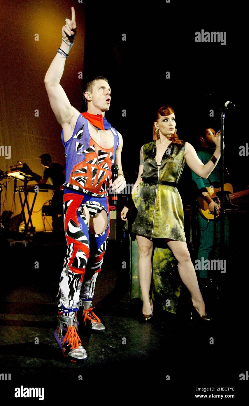 Jake Shears and Ana Matronic of Scissor Sisters perform at the Shepherd ...