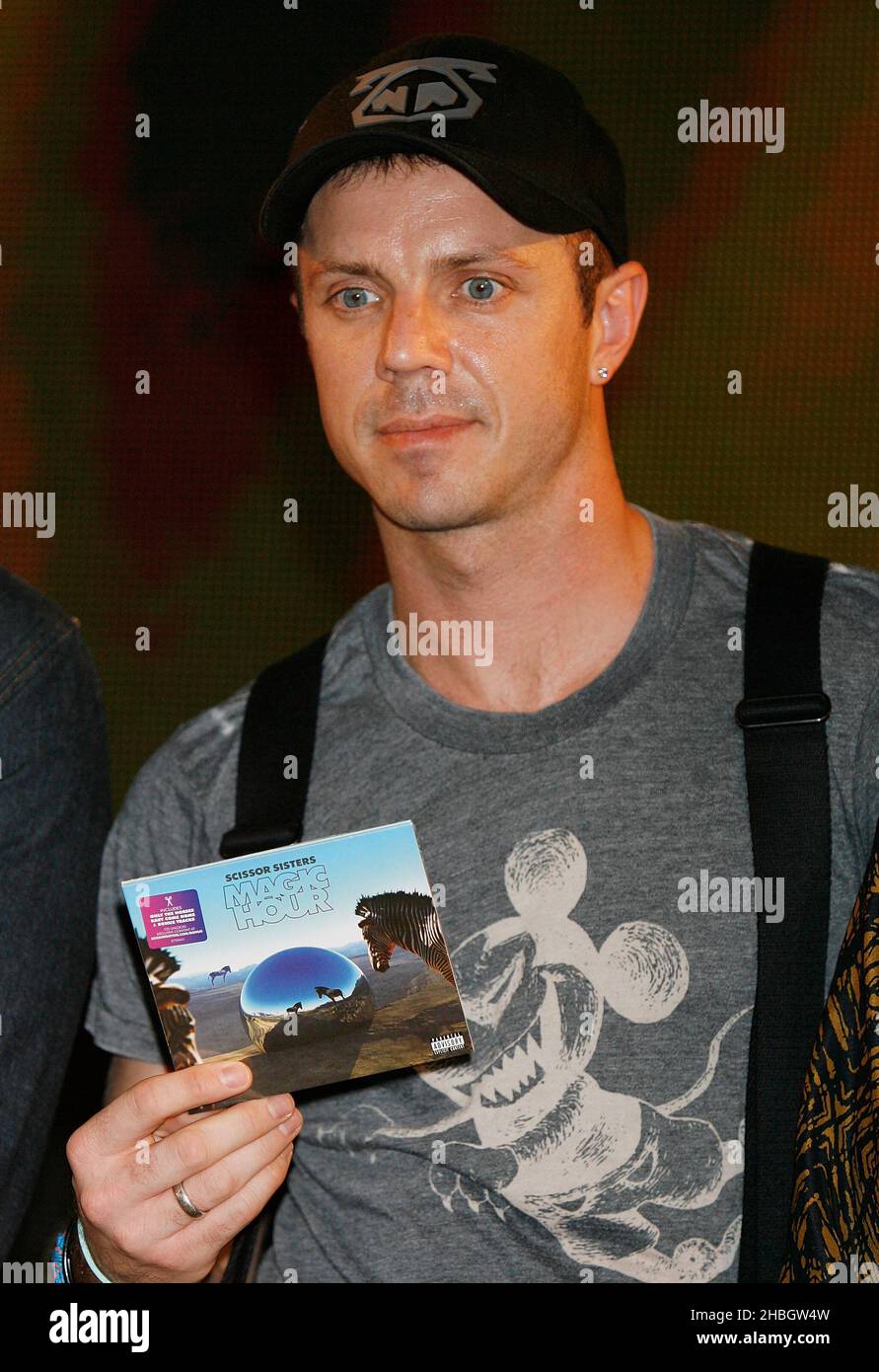 Jake Shears of Scissor Sisters makes a personal appearance to sign ...
