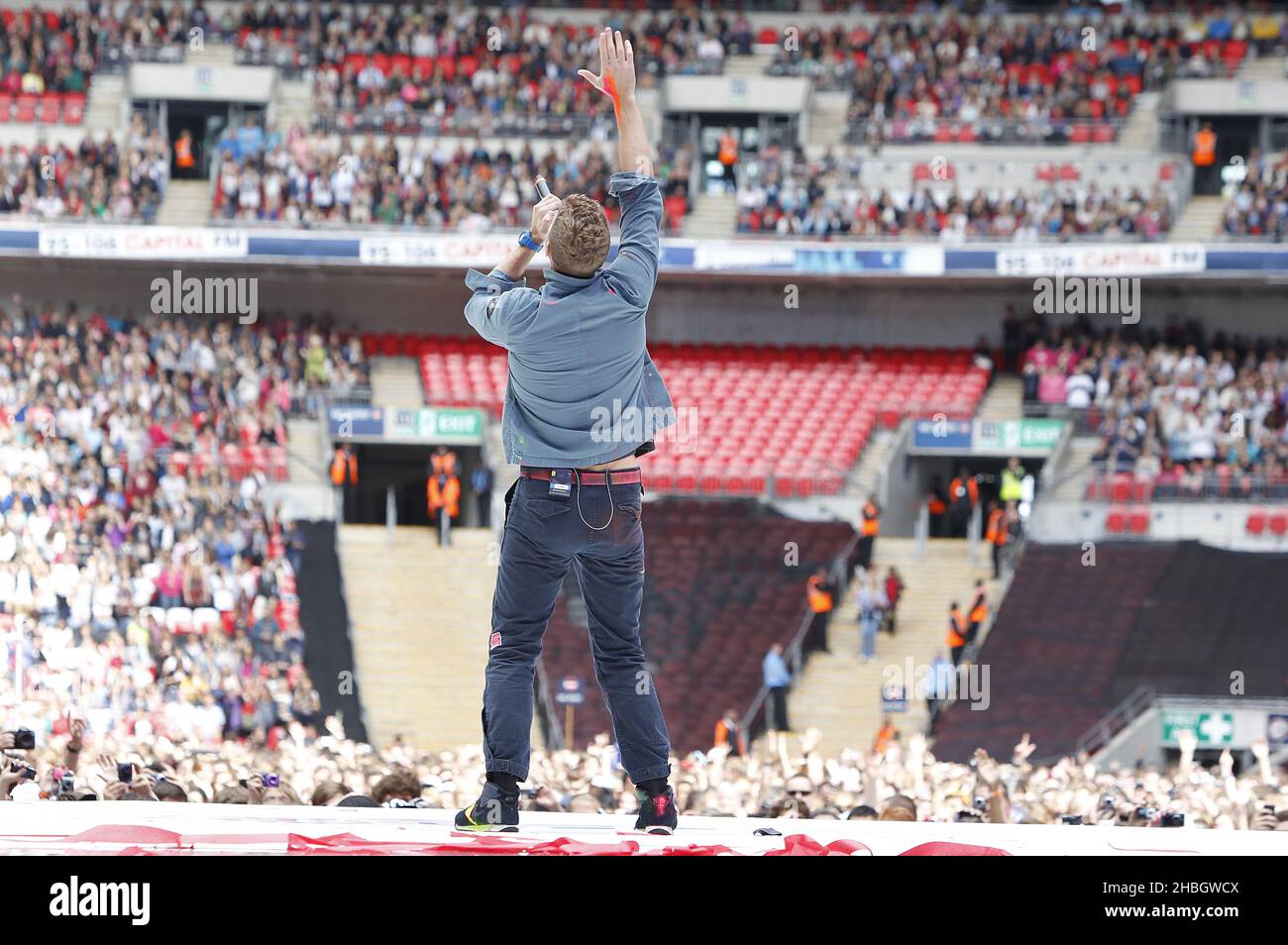 Chris Martin of Coldplay during Capital FM's Summertime Ball at Wembley ...