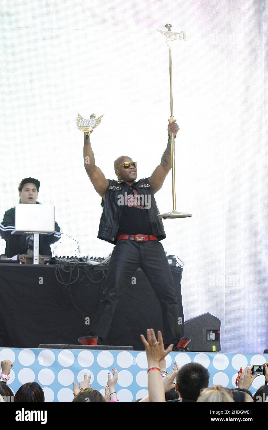 Flo Rider during Capital FM's Summertime Ball at Wembley Stadium ...