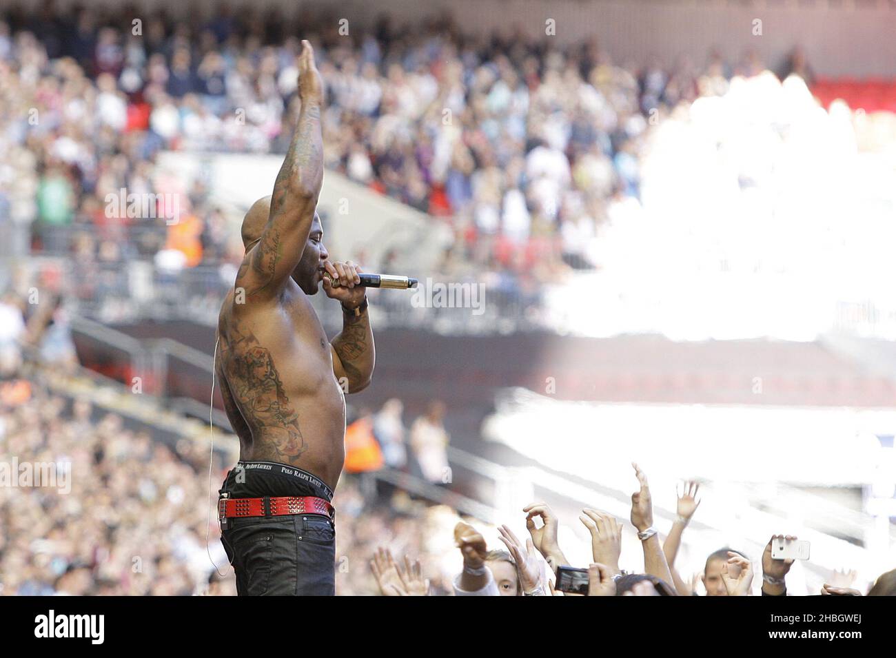 Flo Rider during Capital FM's Summertime Ball at Wembley Stadium ...