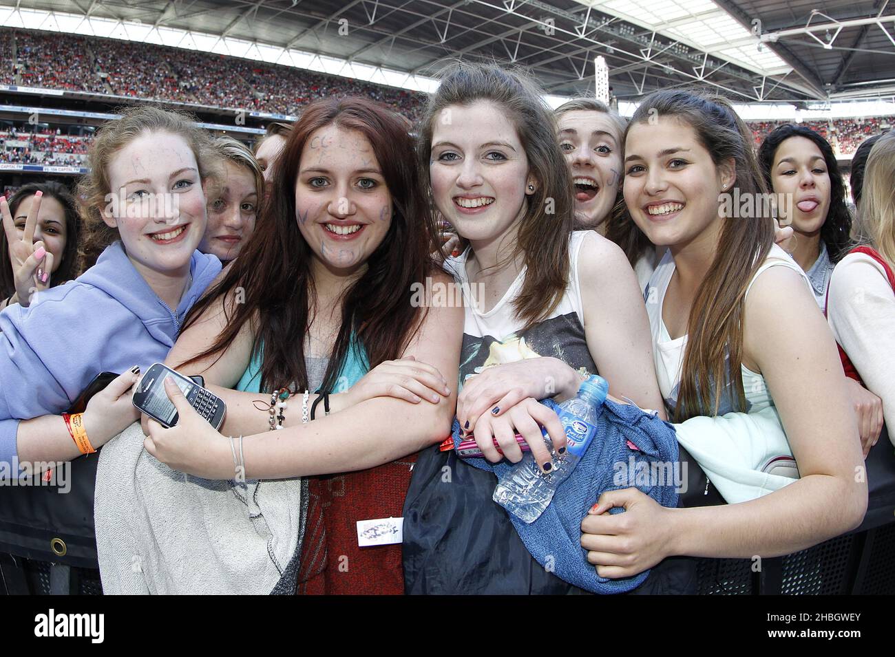 Members of the crowd during Capital FM's Summertime Ball at Wembley ...