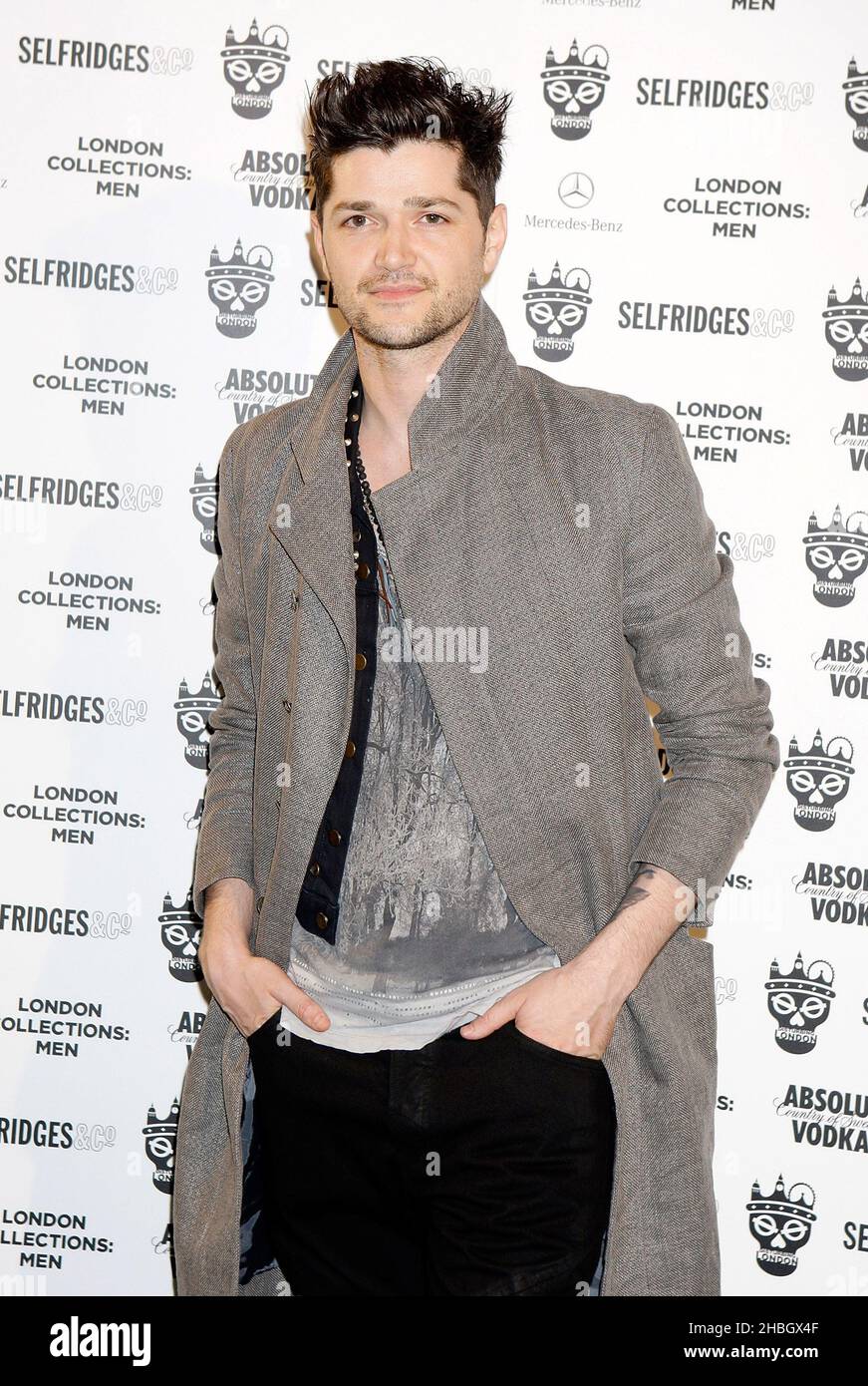 Danny odonoghue arriving at london collections hi-res stock photography ...