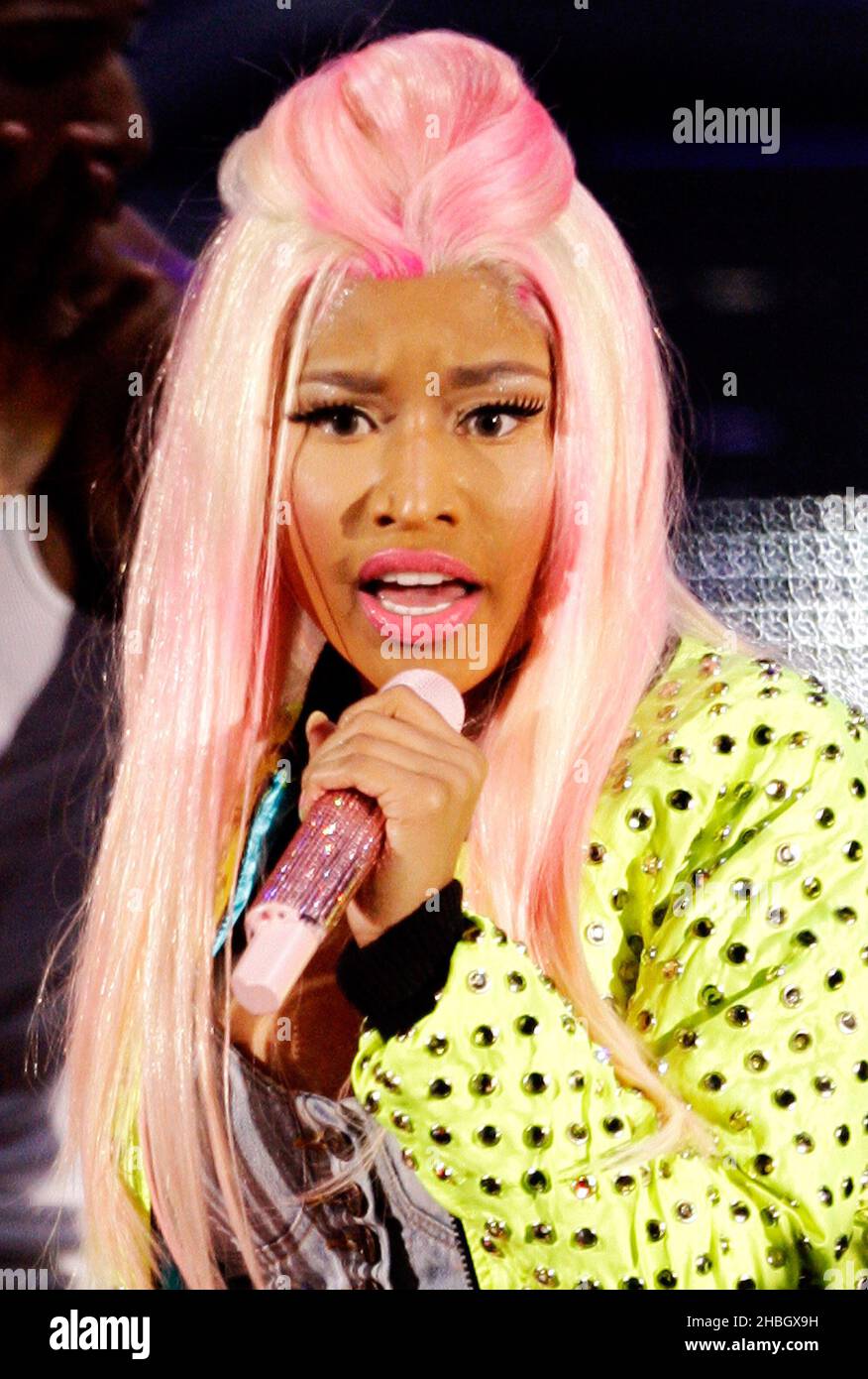 Nicki Minaj performs live on stage at the HMV Apollo Hammersmith ...