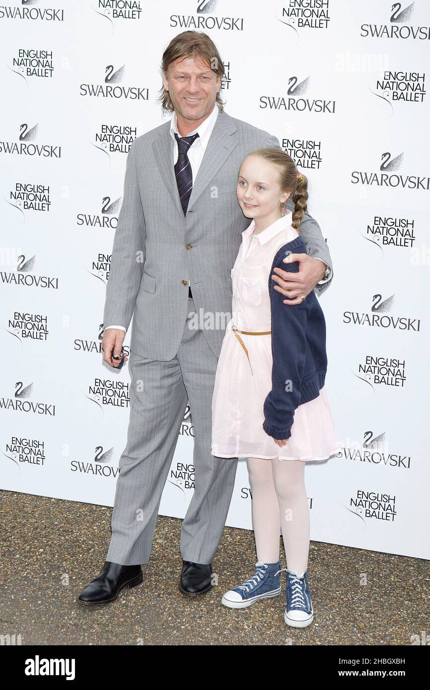 Sean Bean and his goddaughter Phoebe Armstrong arriving at The English ...