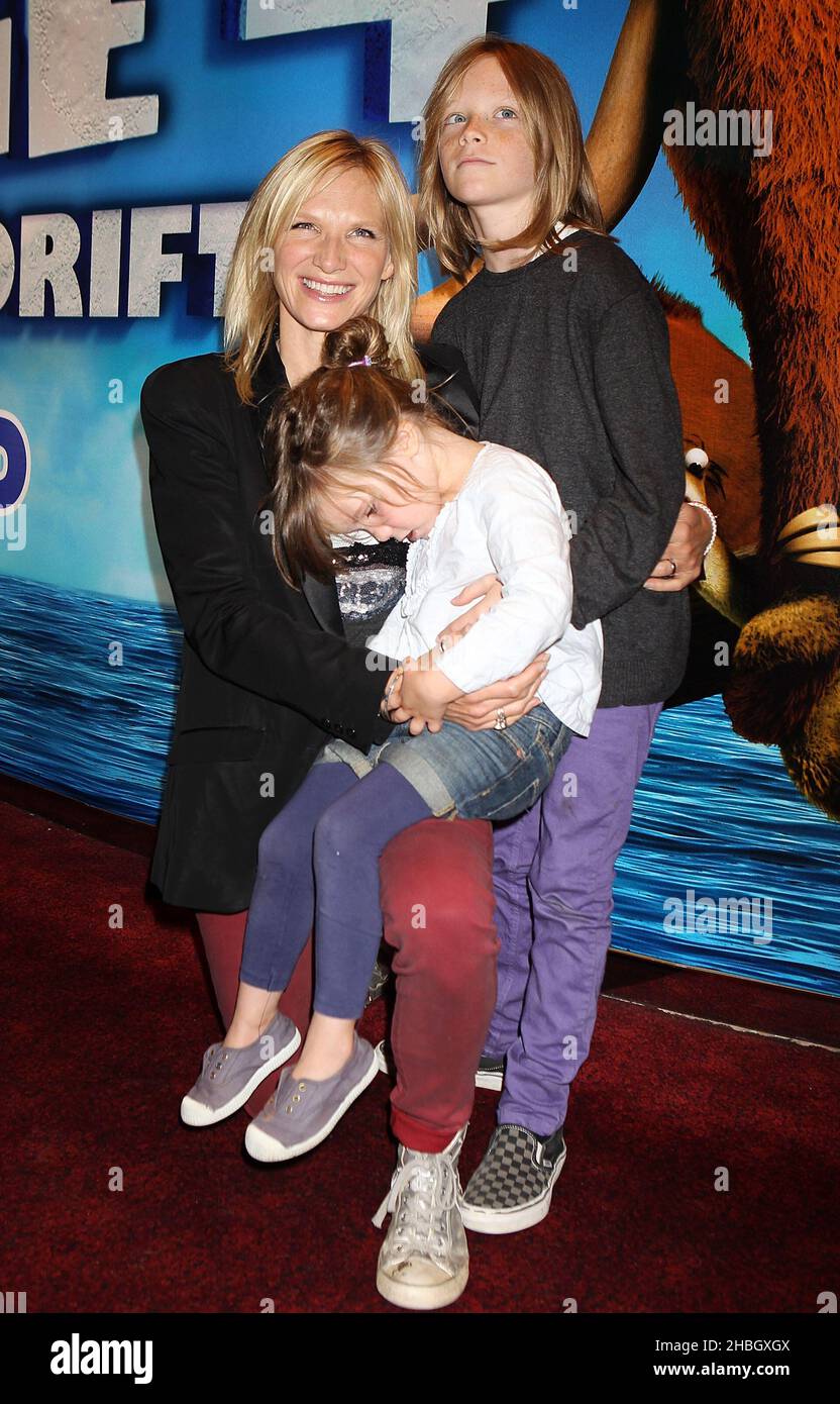 Jo Wiley, India Wiley and Jude Wiley arrive at the Ice Age 4 ...