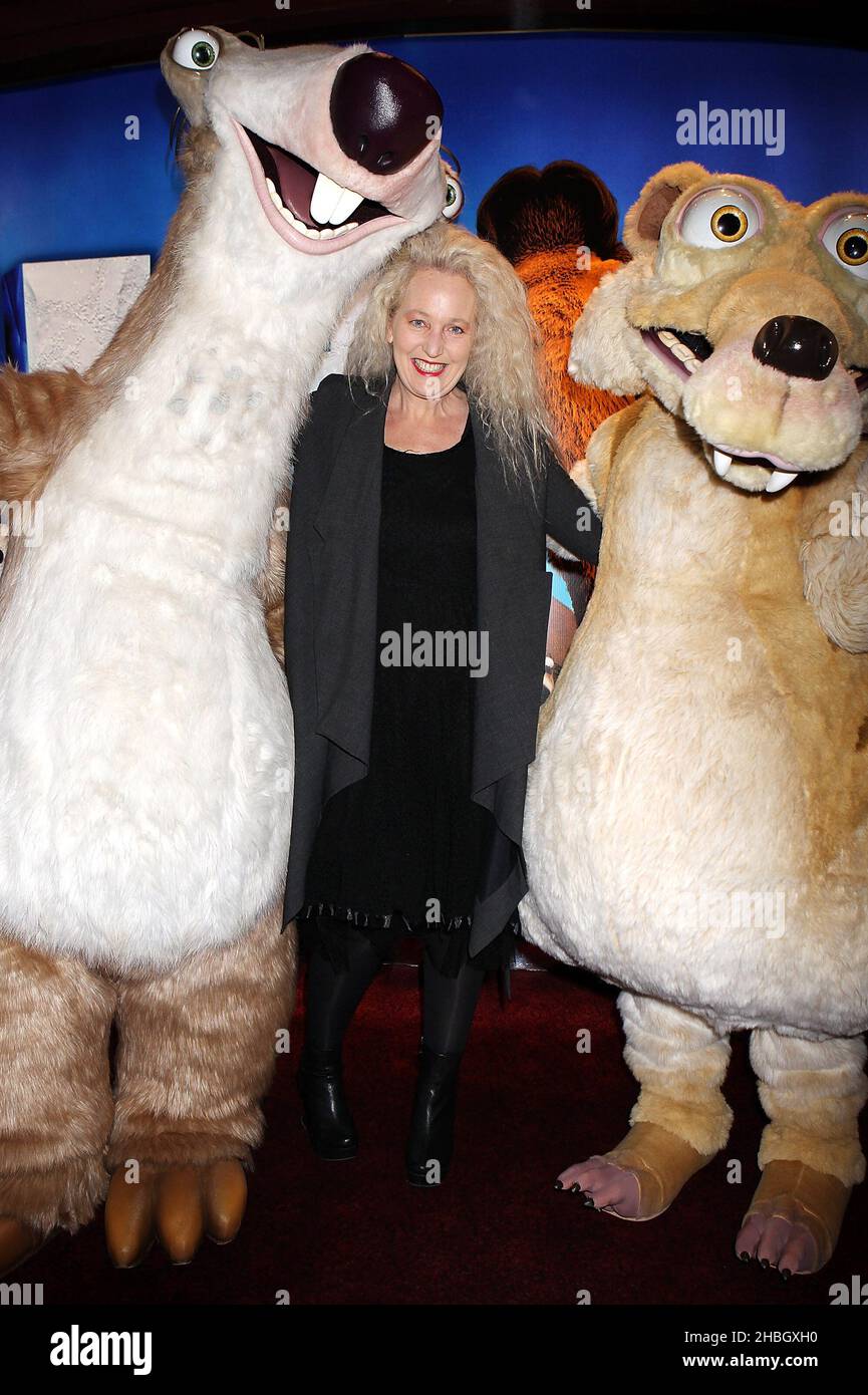 Debbie Bright arrives at the Ice Age 4 Continental Drift Gala Age 4 ...