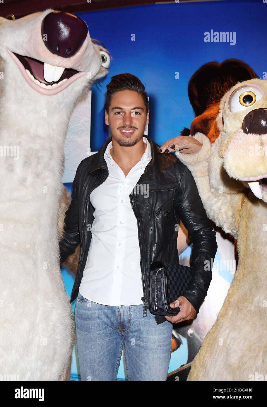 Mario falcone arriving at the gala screening of ice age hi-res stock ...