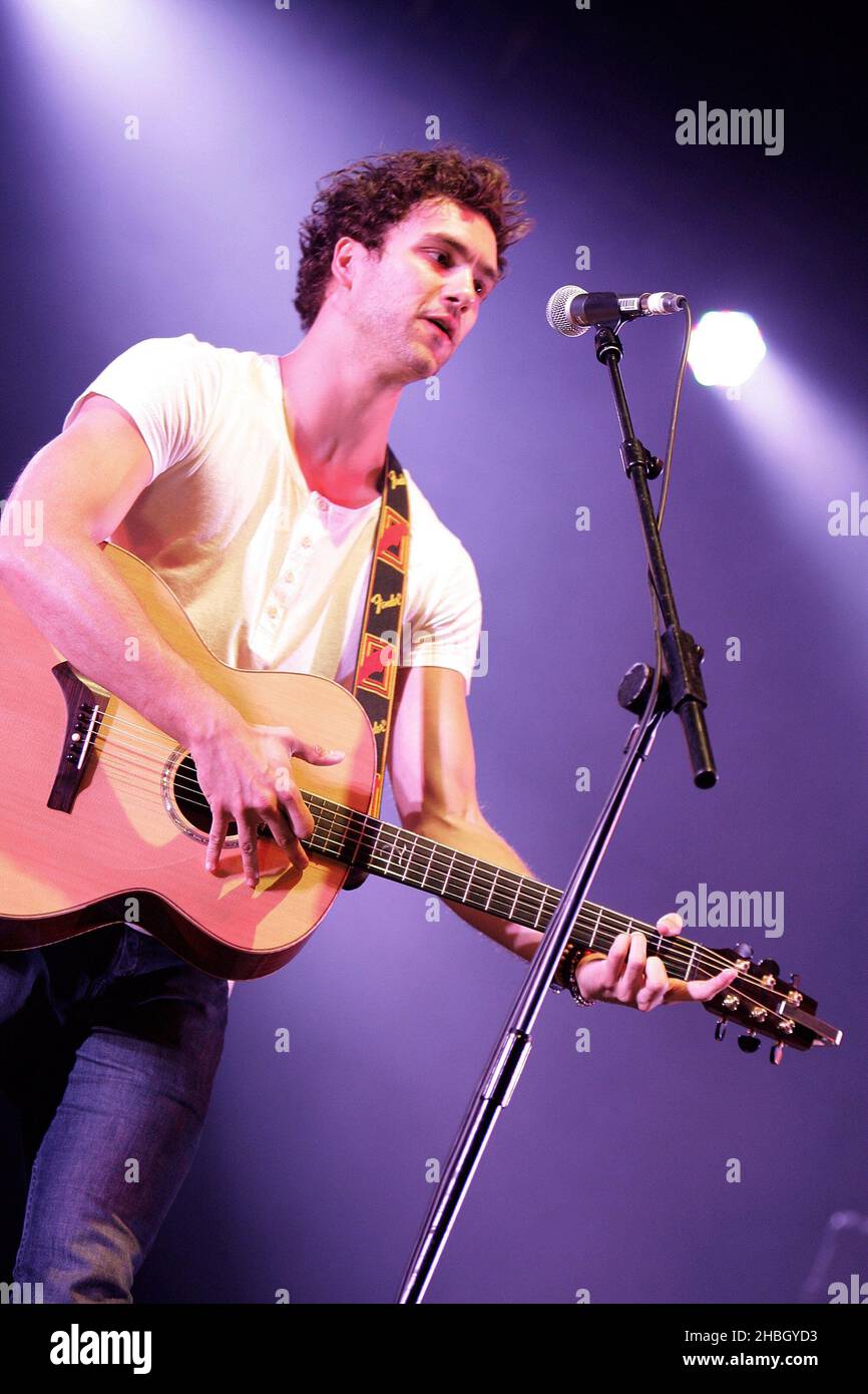 Andy Brown of Lawson performs on stage at Hard Rock Calling Day 2 at ...
