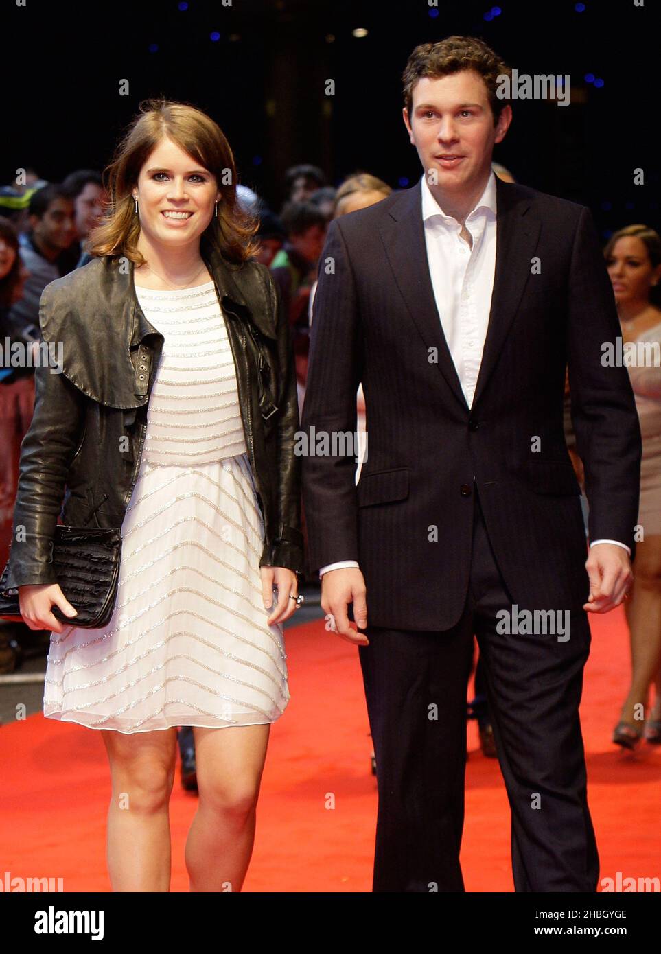Princess Eugenie and Jack Brooksbank attend the 'The Dark Knight Rises ...