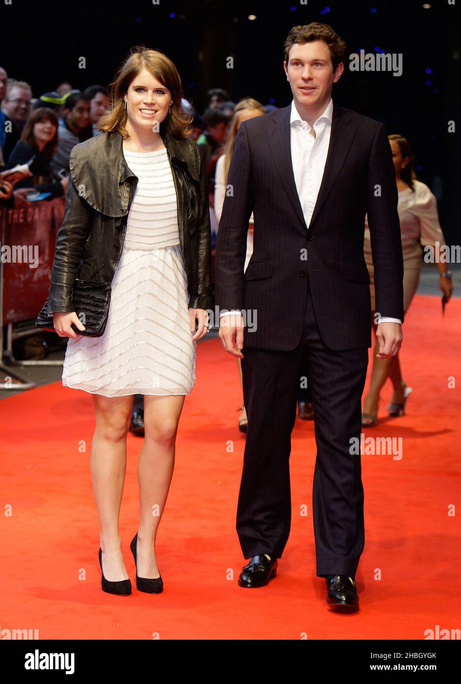Princess Eugenie and Jack Brooksbank attend the 'The Dark Knight Rises ...