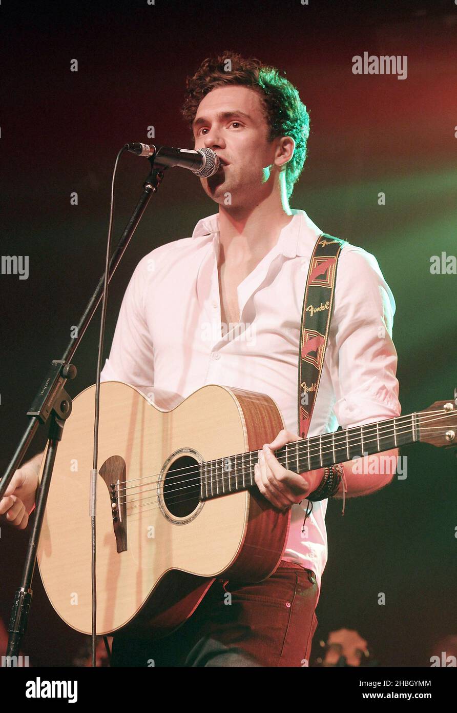 Andy brown of lawson perform at g a y heaven in london hi-res stock ...