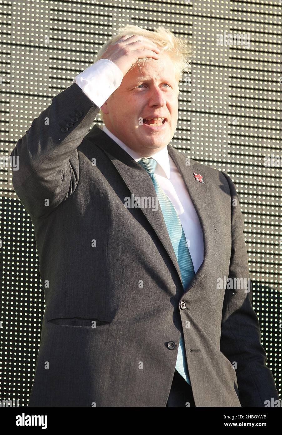 Mayor of London Boris Johnson at Coca-Cola's London 2012 Olympic Torch ...
