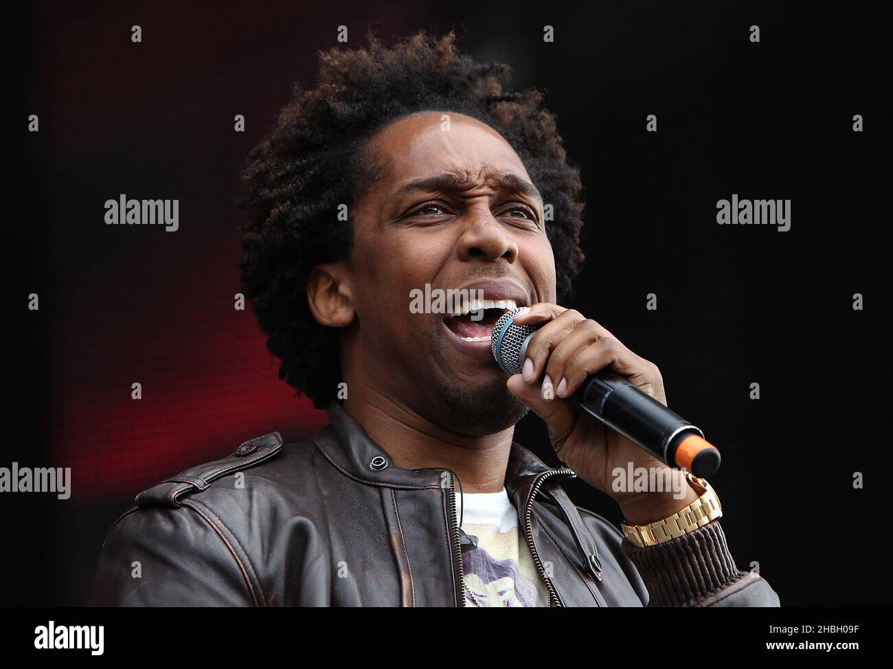 Lemar performs on stage at the BT London Live,Hyde Park in London Stock ...