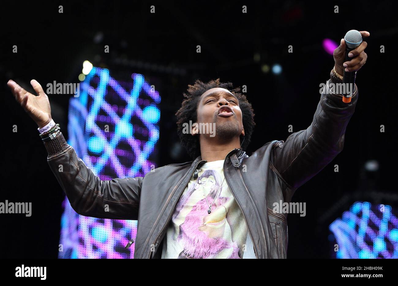 Lemar performs on stage at the BT London Live,Hyde Park in London Stock ...