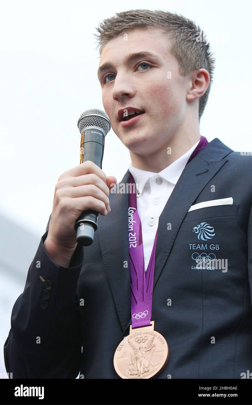 Sam Oldham of Team GB Mens Gold Medalist Gymnast at BT London Live ...