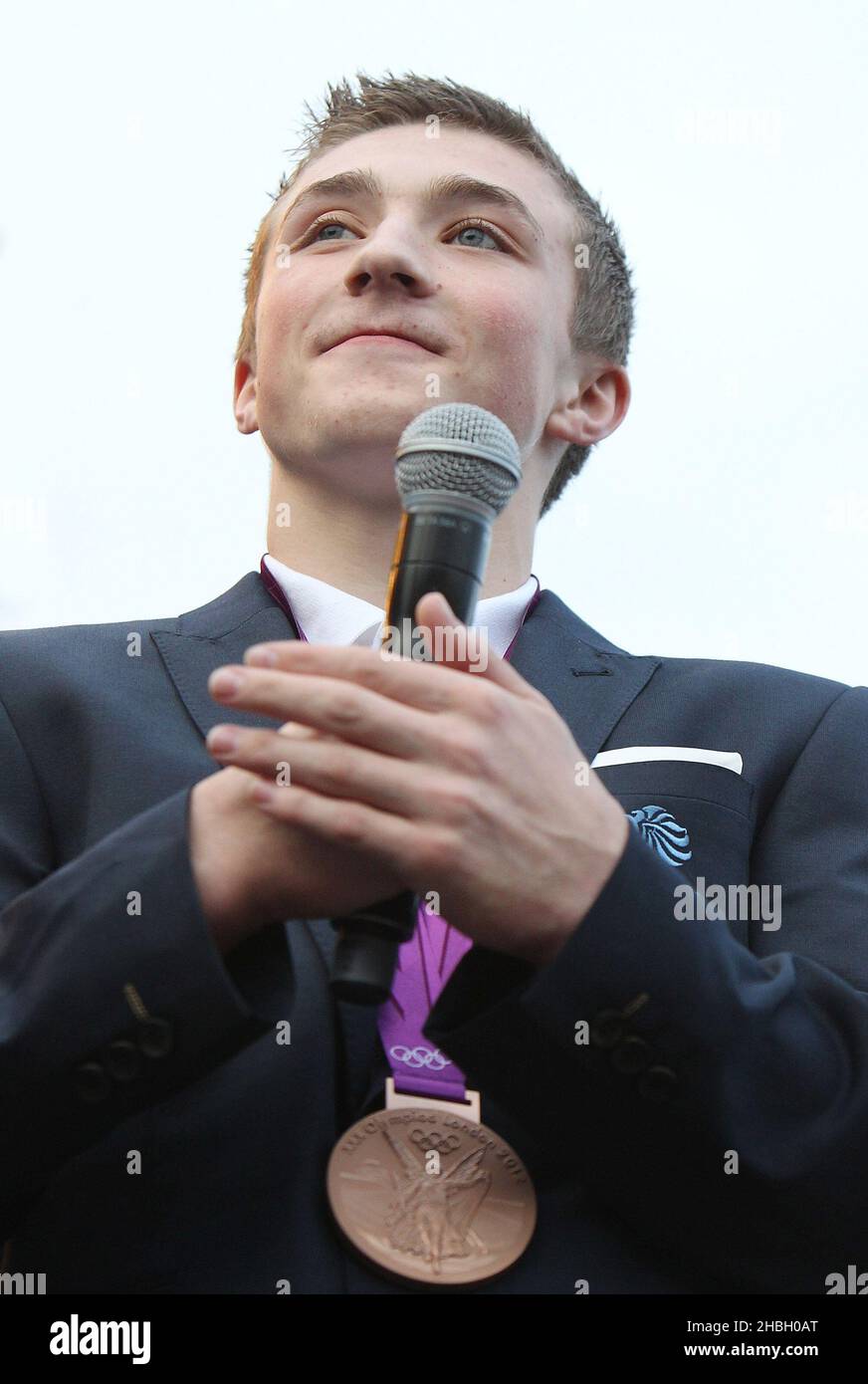 Sam Oldham of Team GB Mens Gold Medalist Gymnast at BT London Live ...