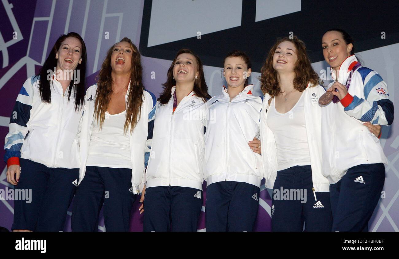 GB Womens Gymnastics Team, (L-R) Katherine Driscoll, Imogen Cairns ...