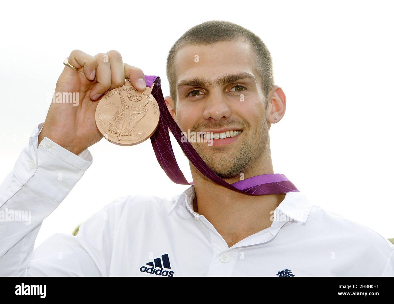 Robbie Grabarz, Olympic bronze medalist in the High Jump, attends the ...