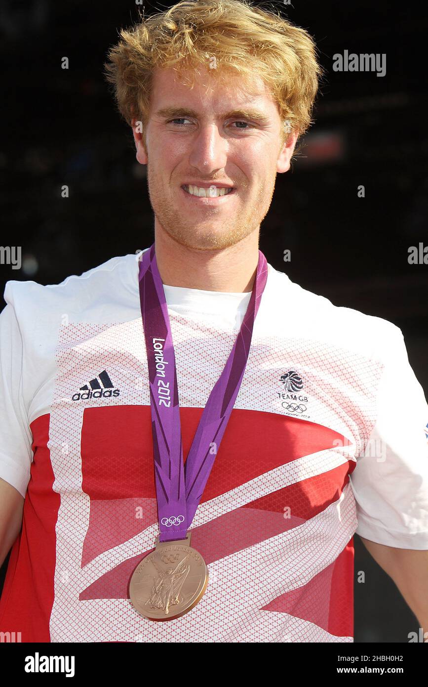 Greg Searle, Olympic Bronze medalist in the Men's 8 Rowing, attends the ...