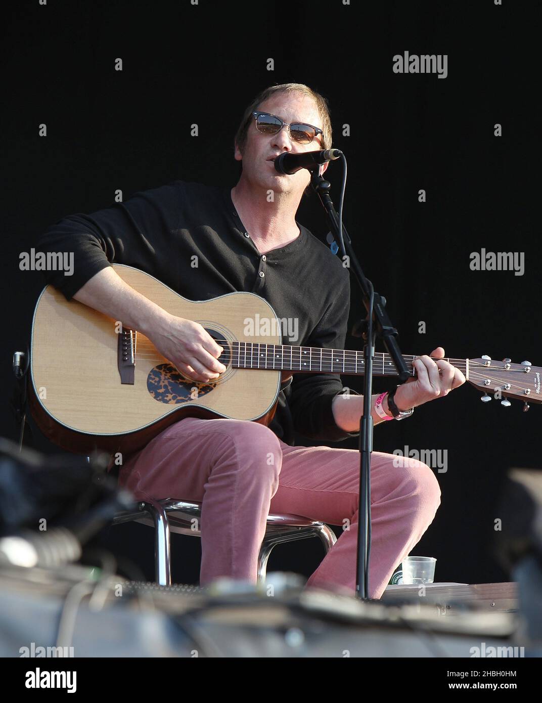Simon Fowler of Ocean Colour Scene performs on stage at the BT London ...